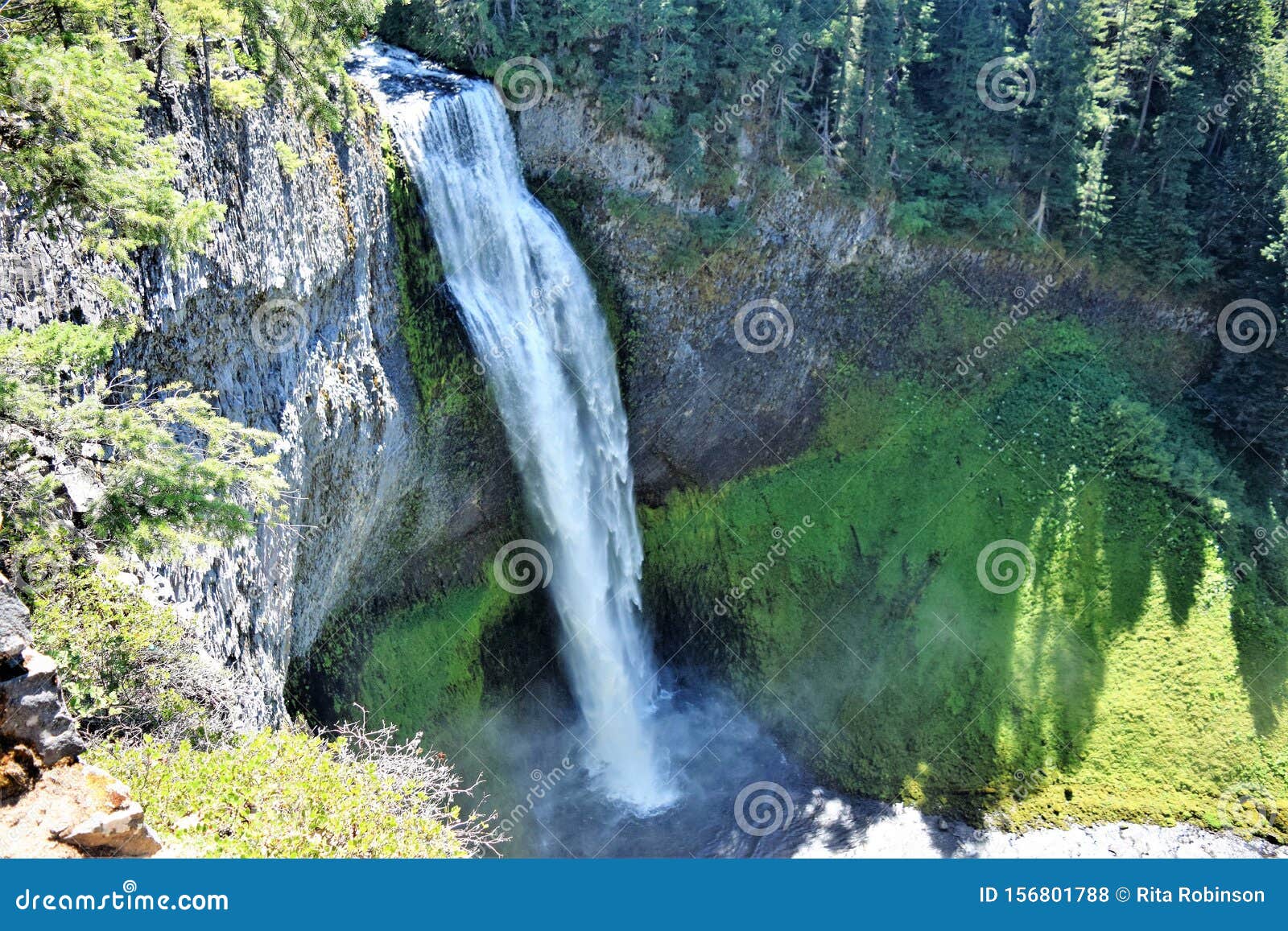 Salt Creek Waterfall Splashes Down into a Tributary of the Middle Fork ...
