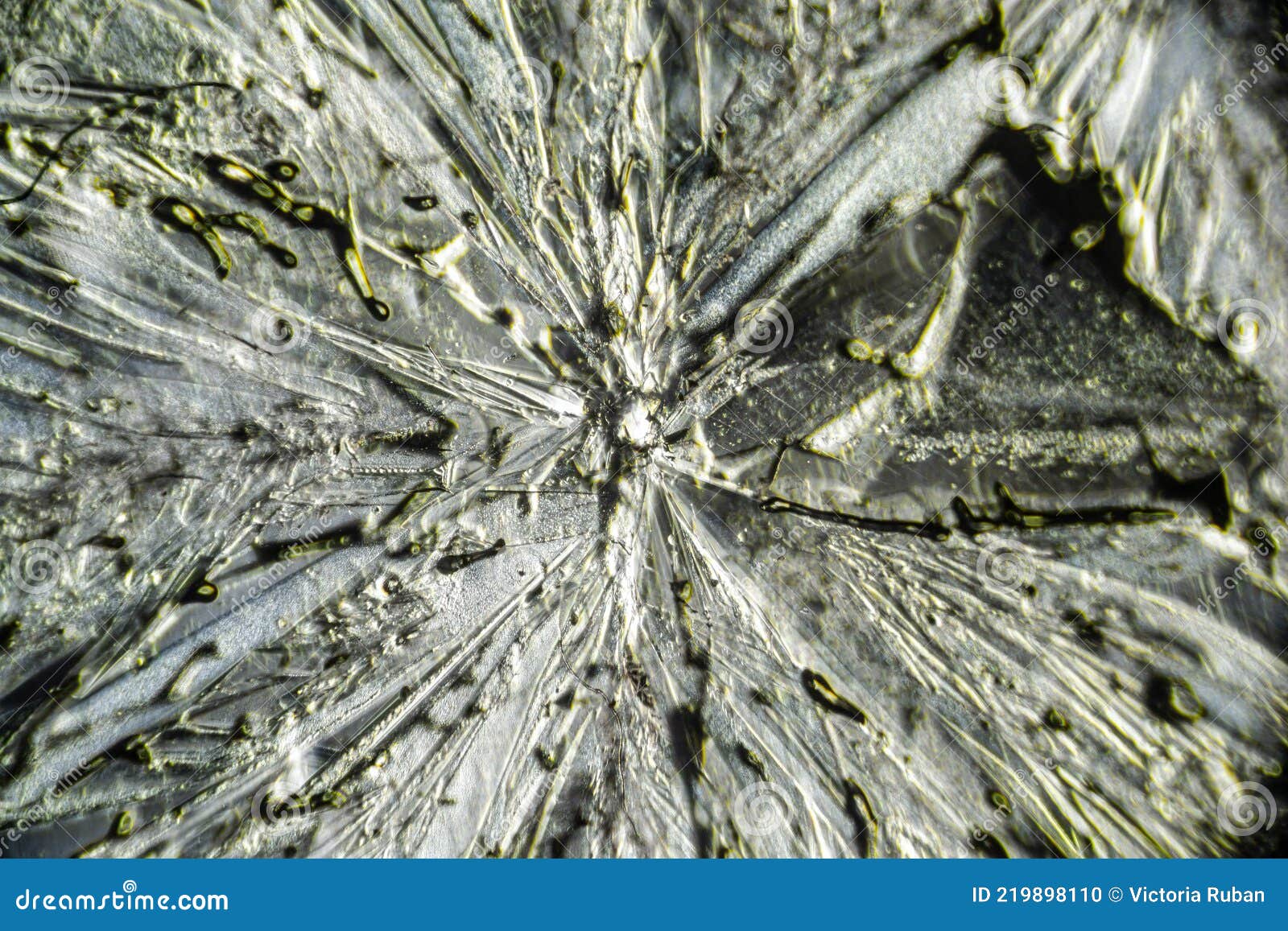 Salt Crystal Macro Close Up Under the Light Microscope, Magnification ...