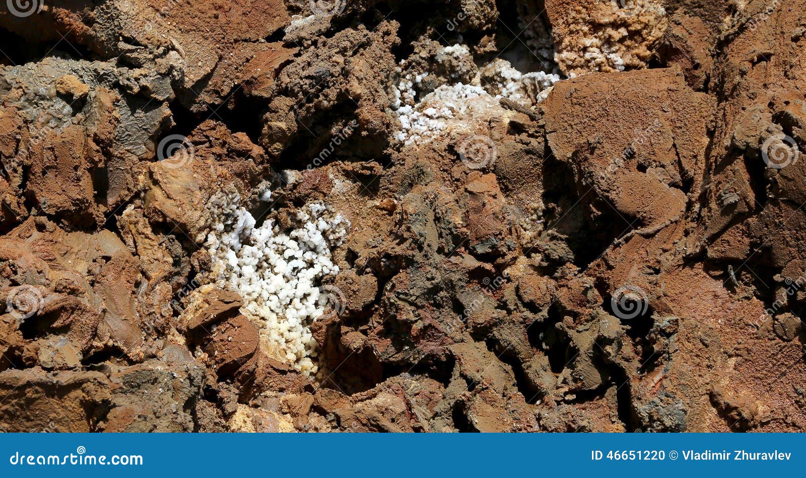 Salt Crystallisation at Coast of the Dead Sea, Jordan Stock Photo ...