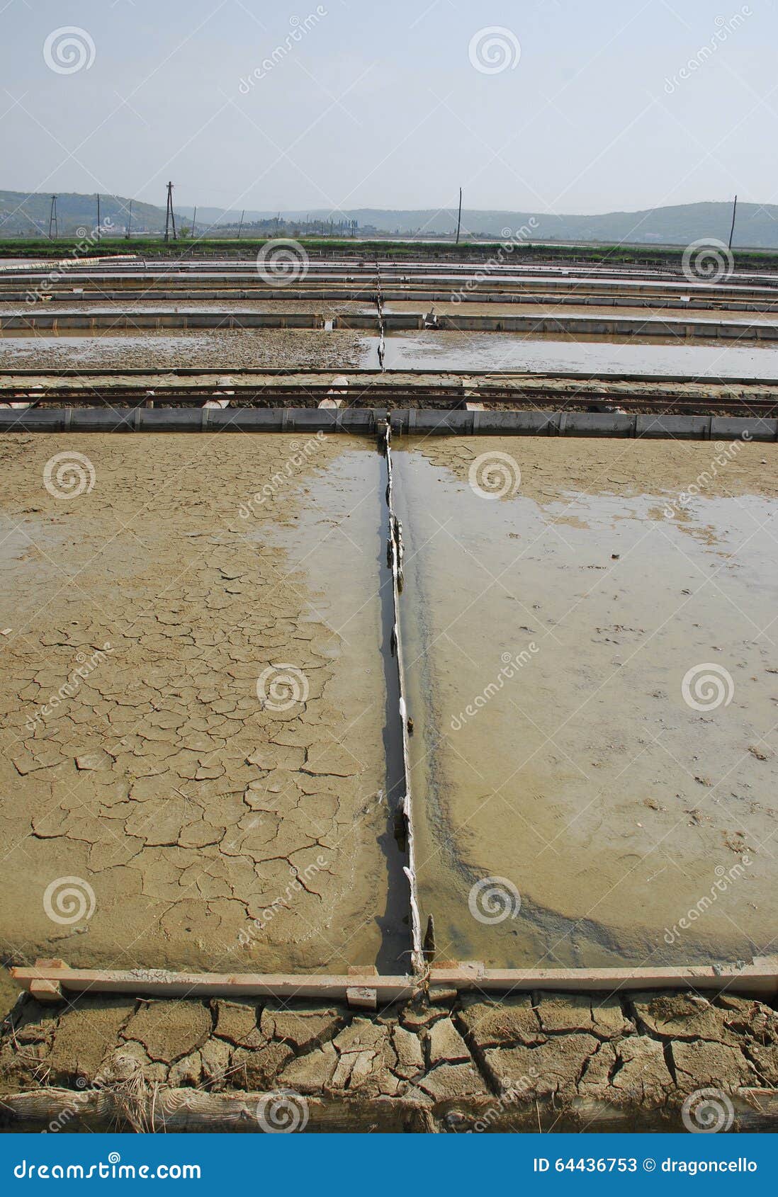 Salt Crystallization Field stock image. Image of countryside - 64436753