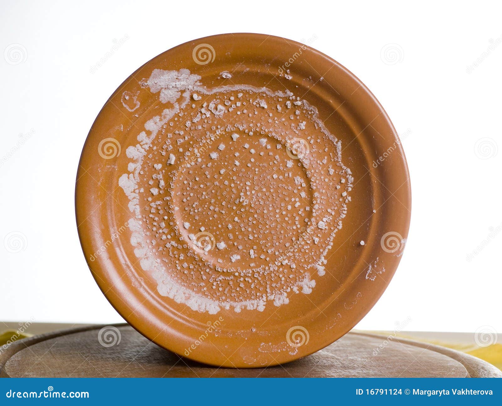Salt Crystallized Over Plate Stock Photo - Image of salt, plate: 16791124