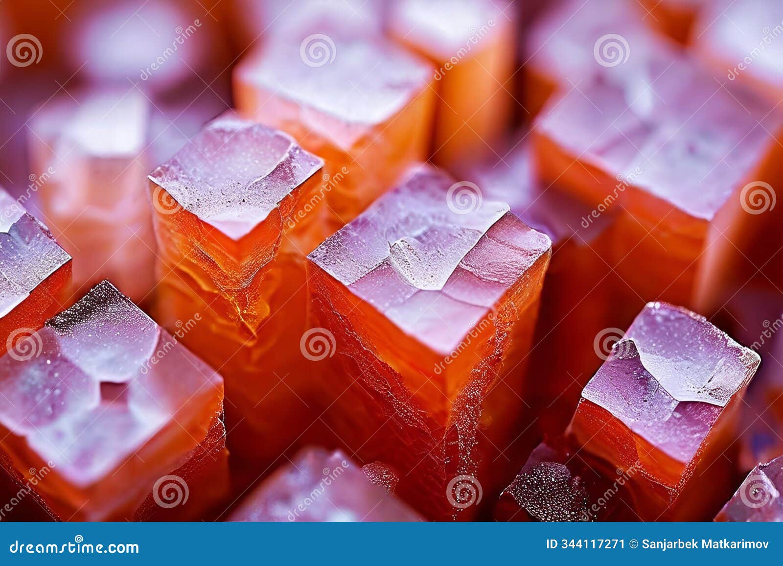 Salt Crystals Cubic Crystal Structures of Salt at Microscopic Le Stock ...