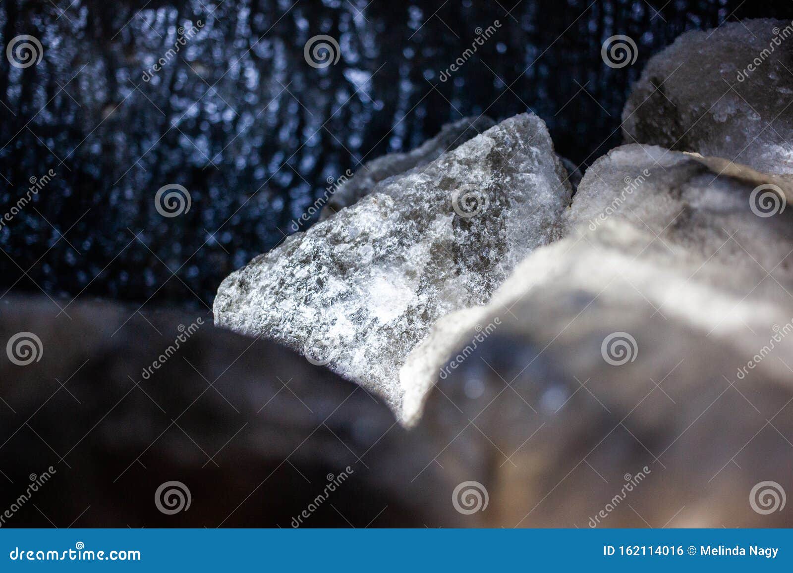 Salt Crystals Details in Underground Salt Mine Stock Photo - Image of ...