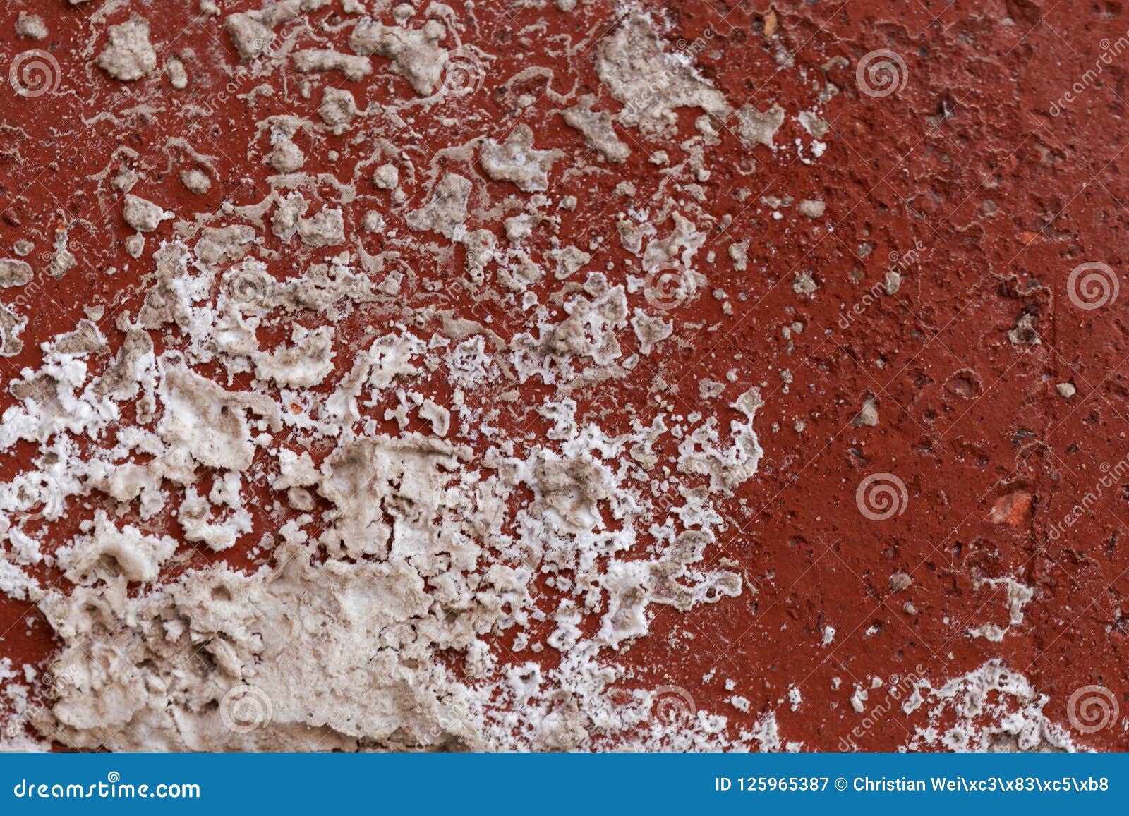 Salt Crystals on the Surface of a Red Brick Stock Image - Image of ...