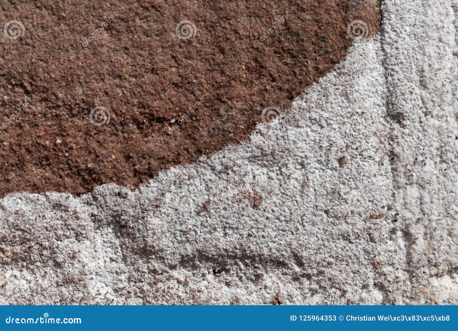 Salt Crystals on the Surface of a Sandstone Stock Image - Image of ...