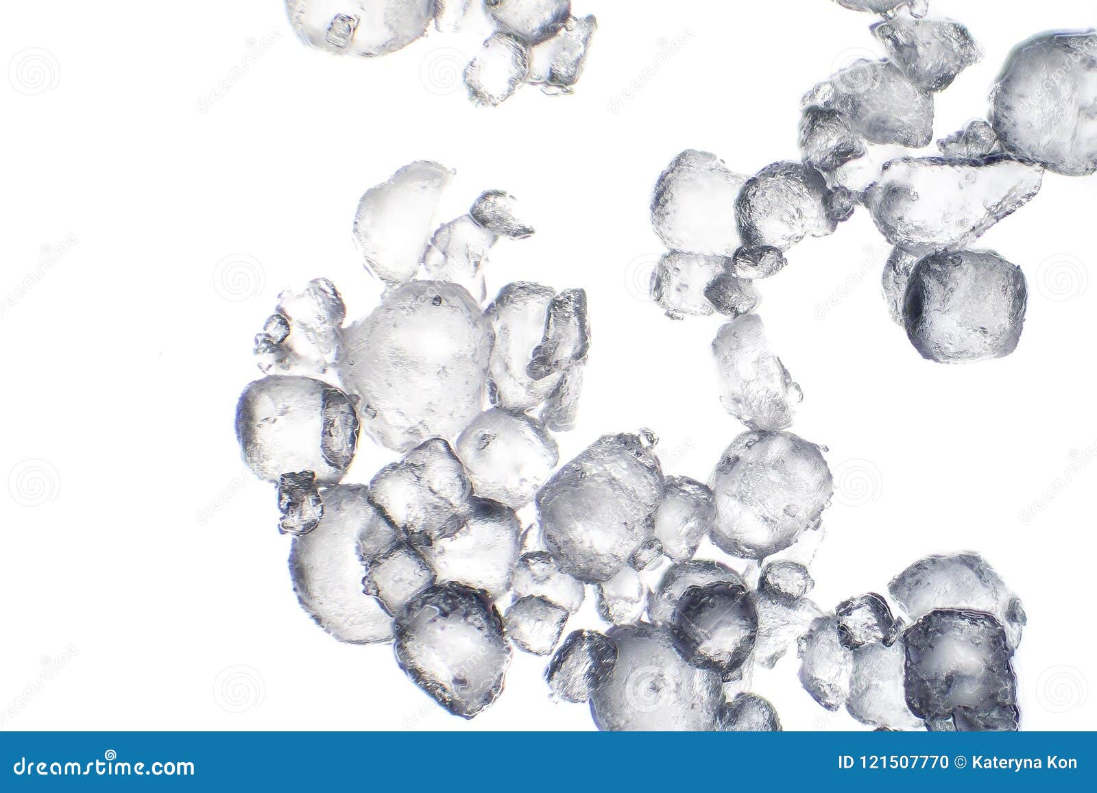 Salt Crystals Under Microscope Stock Photo - Image of crystal, isolated ...