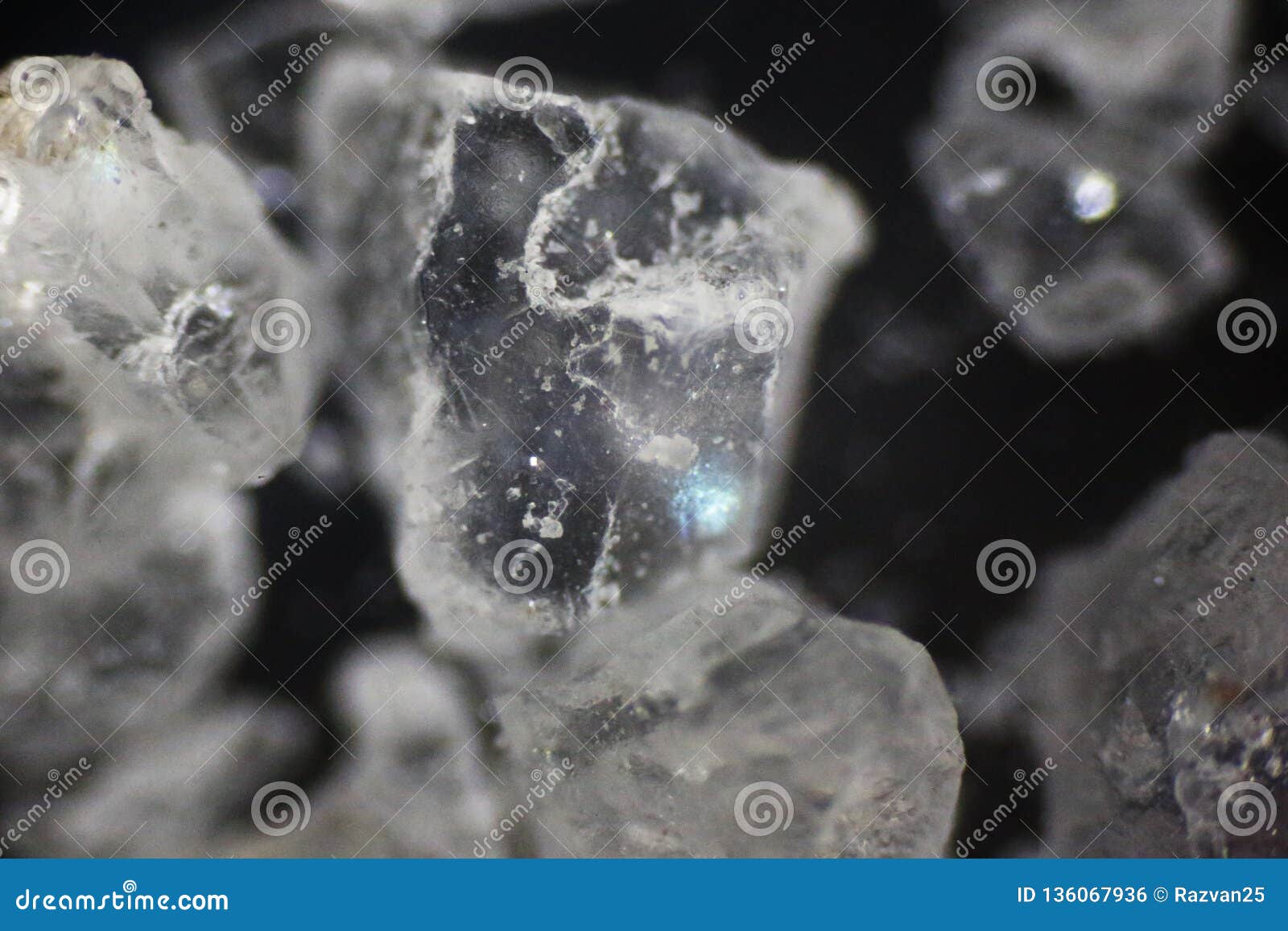 Salt Crystals Under Polarized Light Microscope Stock Photo - Image of ...