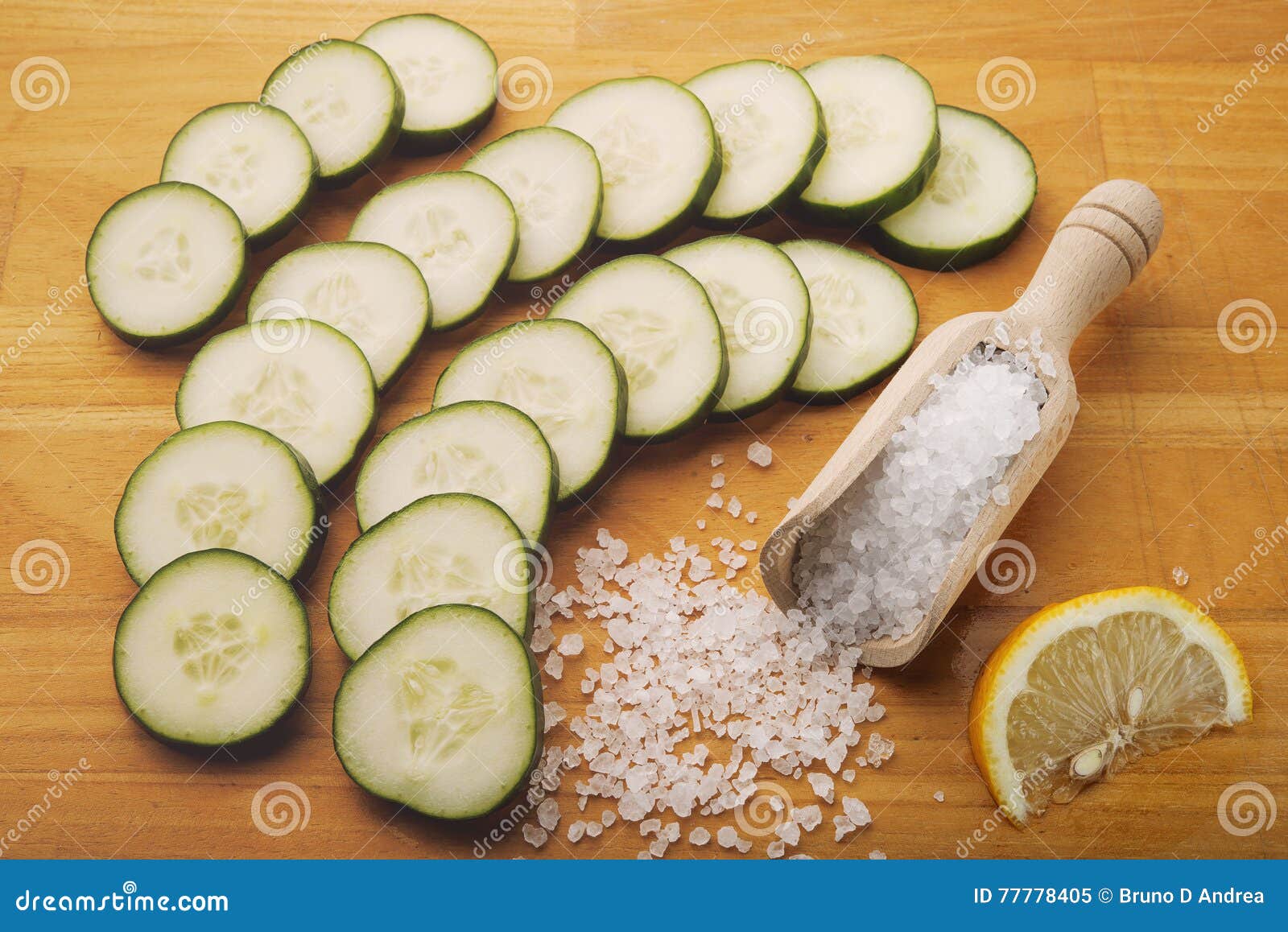 Salt and cucumber stock image. Image of freshness, lemon - 77778405