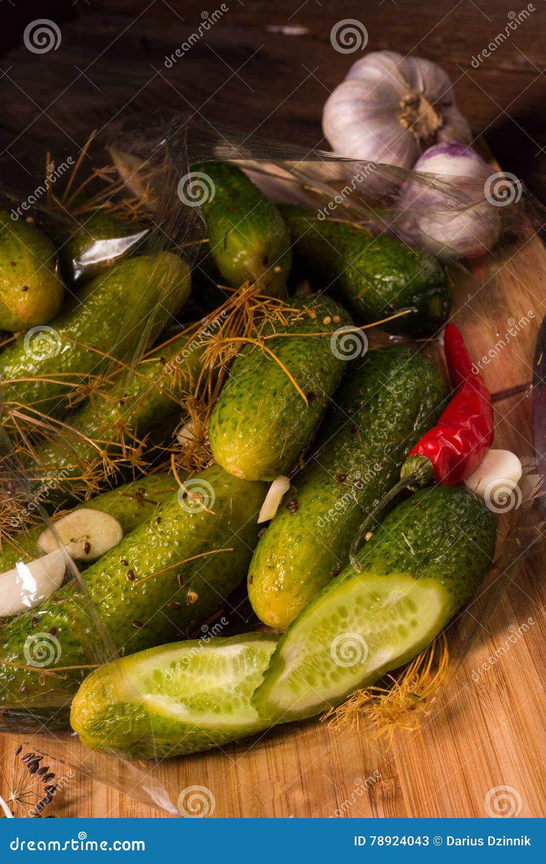 Salt Cucumbers Briefly Stored Stock Image - Image of outdoors ...