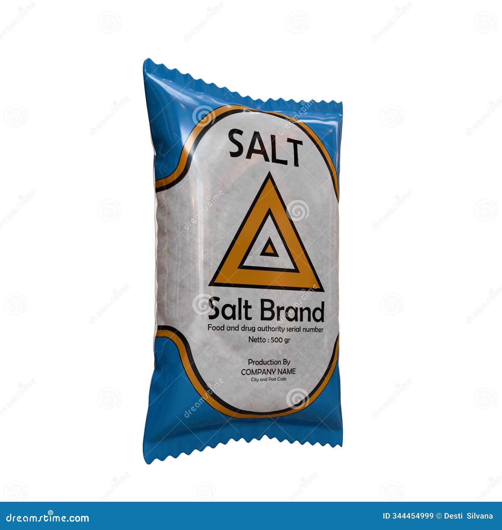 Salt 3D Design Element Side View Stock Illustration - Illustration of ...