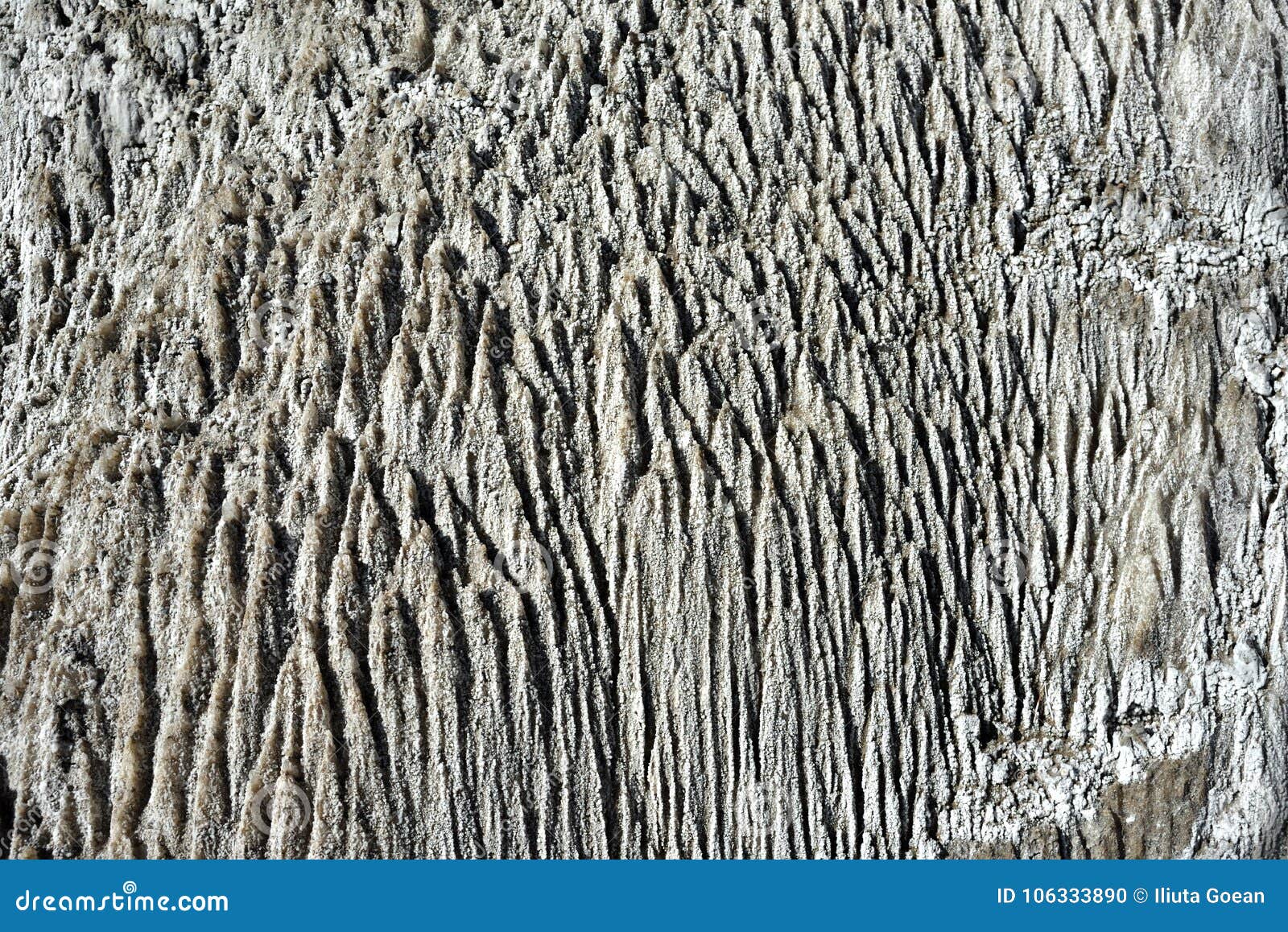 Salt Deposition Pattern on an Wall, in a Salt Mine Stock Photo - Image ...