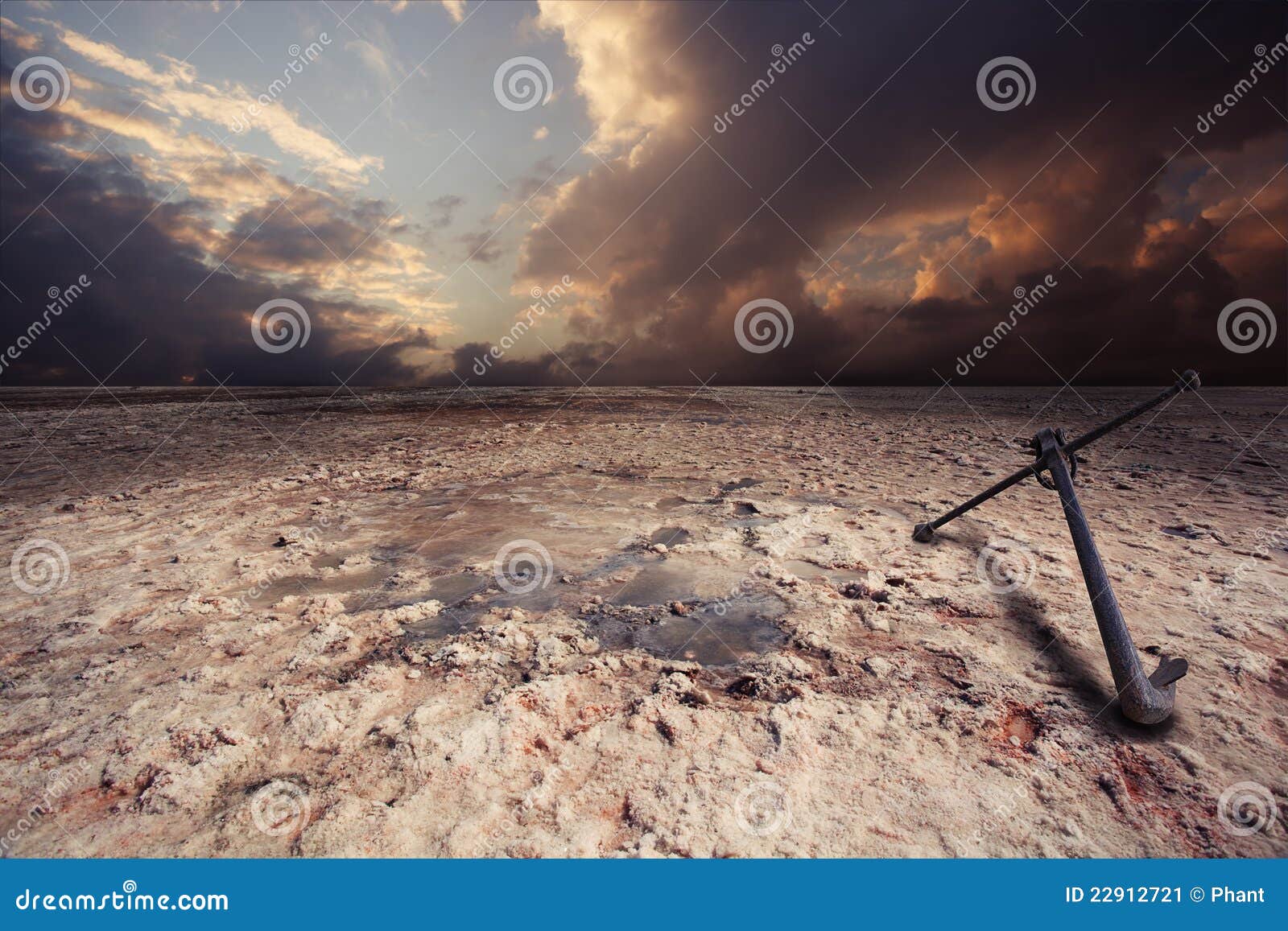 Salt desert stock image. Image of metal, color, anchor - 22912721