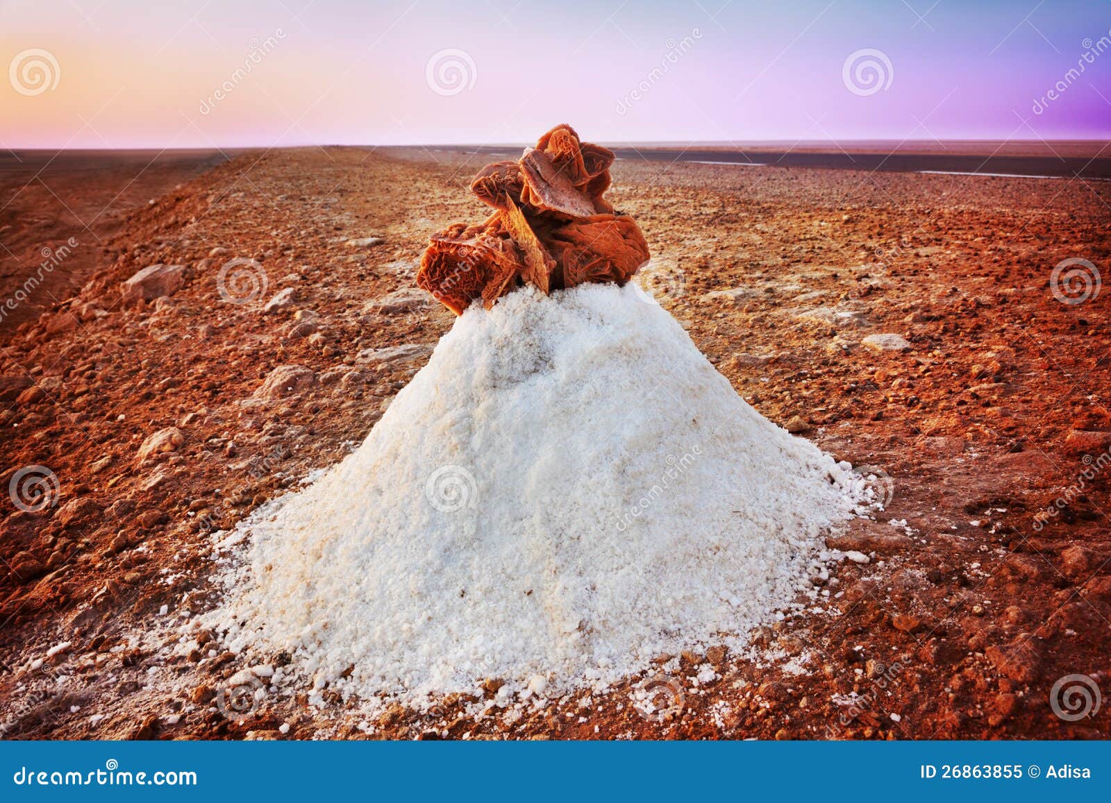 Salt desert stock image. Image of hillock, fragile, geologist - 26863855