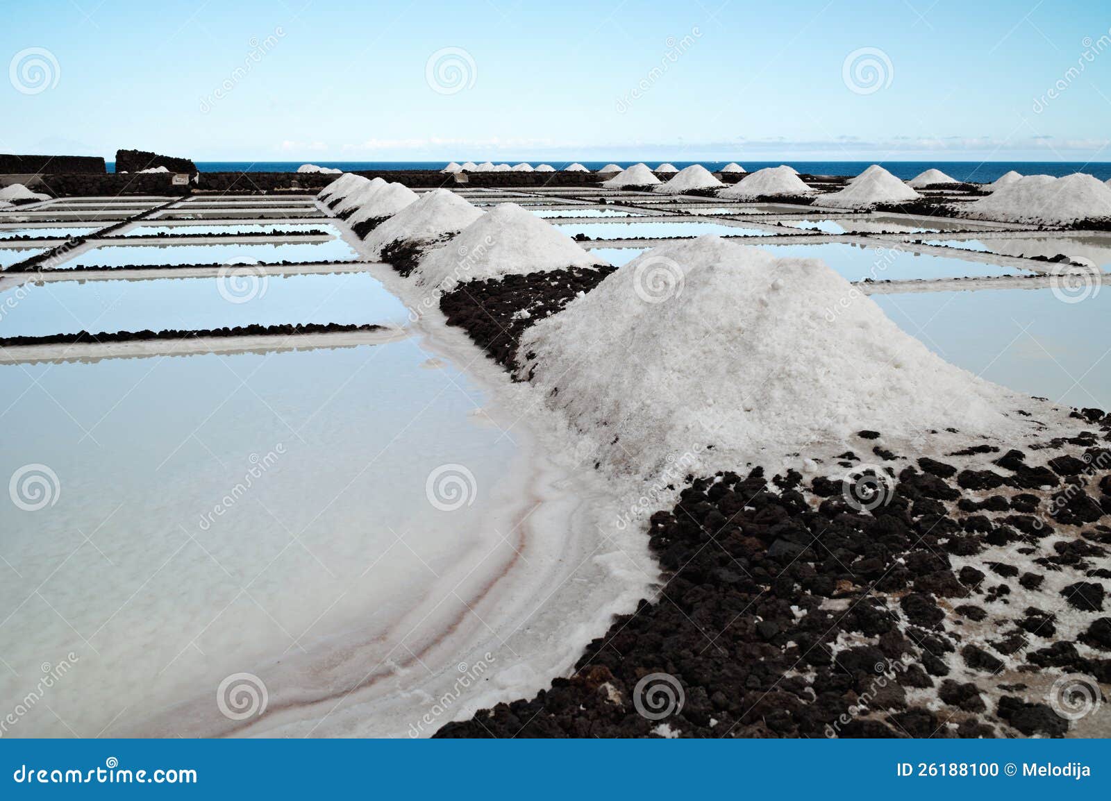 Salt Extraction Plant at Salinas. Stock Photo - Image of mineral, basin ...