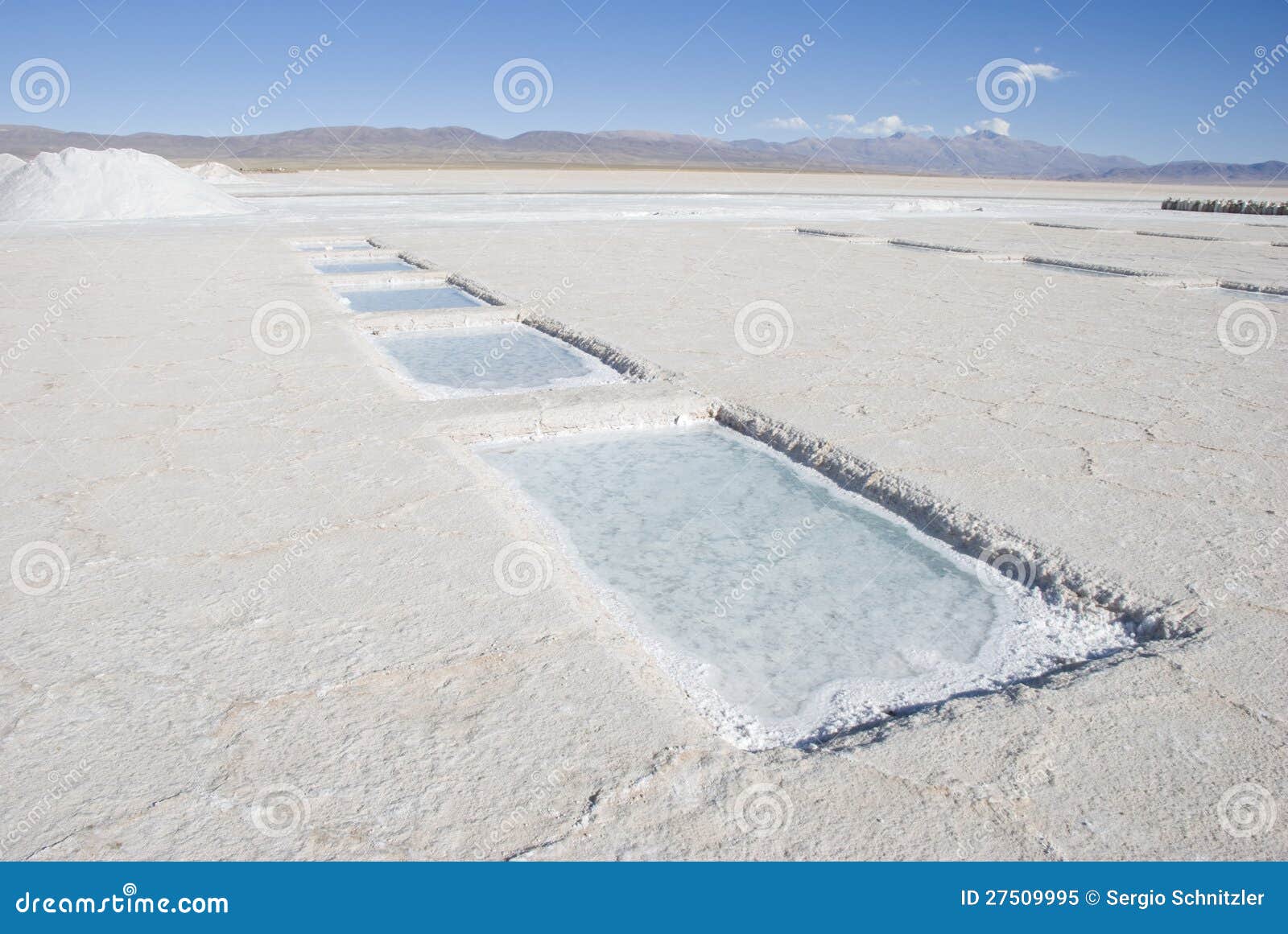Salt Extraction Pools stock image. Image of table, production - 27509995