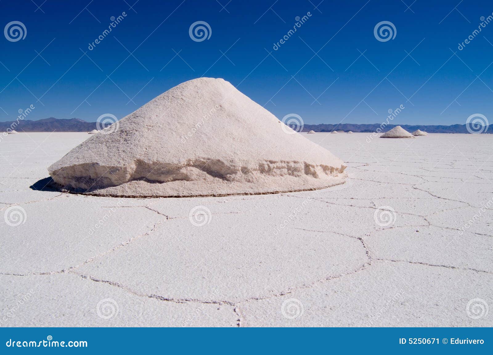 Salinas Grandes Salt Desert On Argentina Andes Stock Image ...