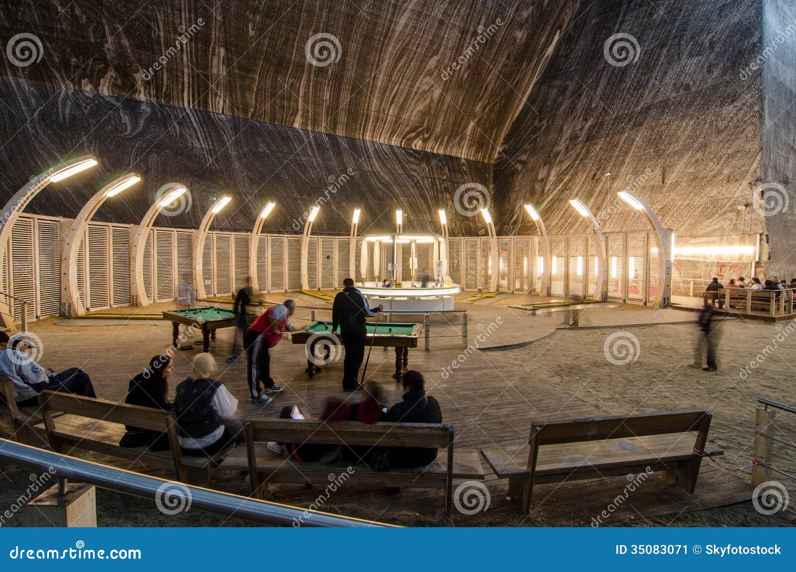 Salt extraction Turda stock image. Image of source, hard - 35083071