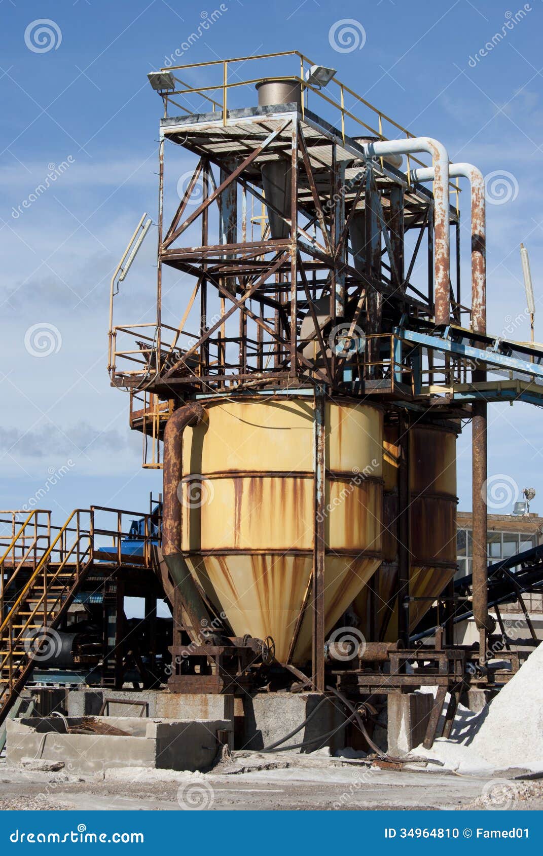 Salt factory stock photo. Image of food, mirror, coast - 34964810