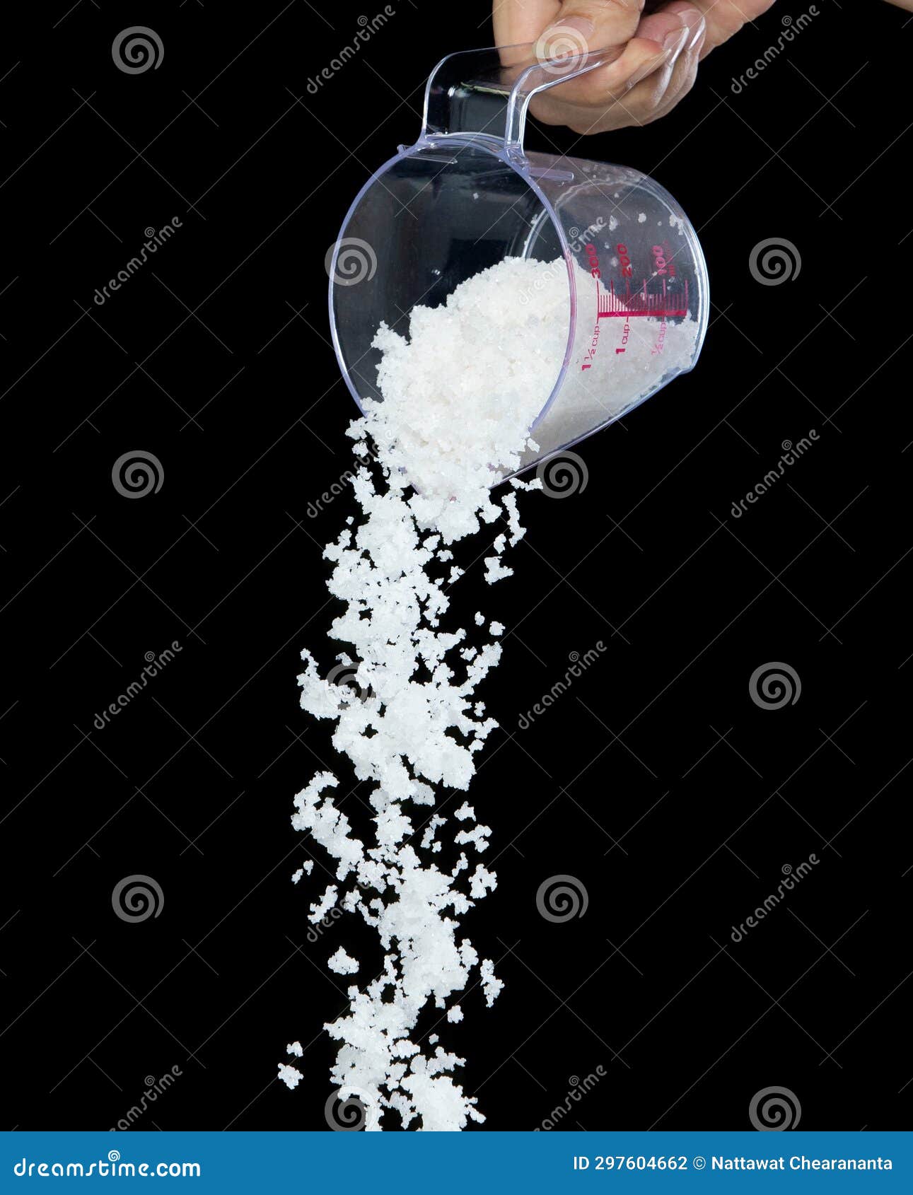 Salt Fall, Crystal White Grain Peanuts Explode Abstract Cloud Fly from ...