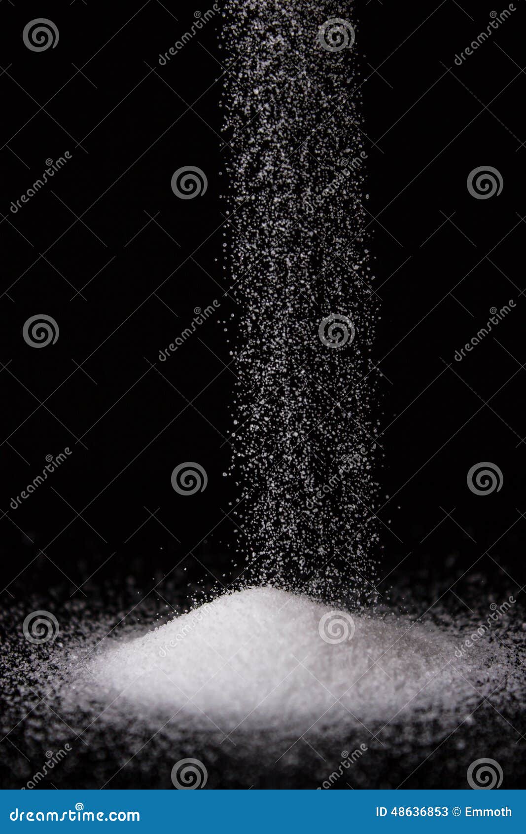 Salt Falling into a Pile stock image. Image of falling - 48636853