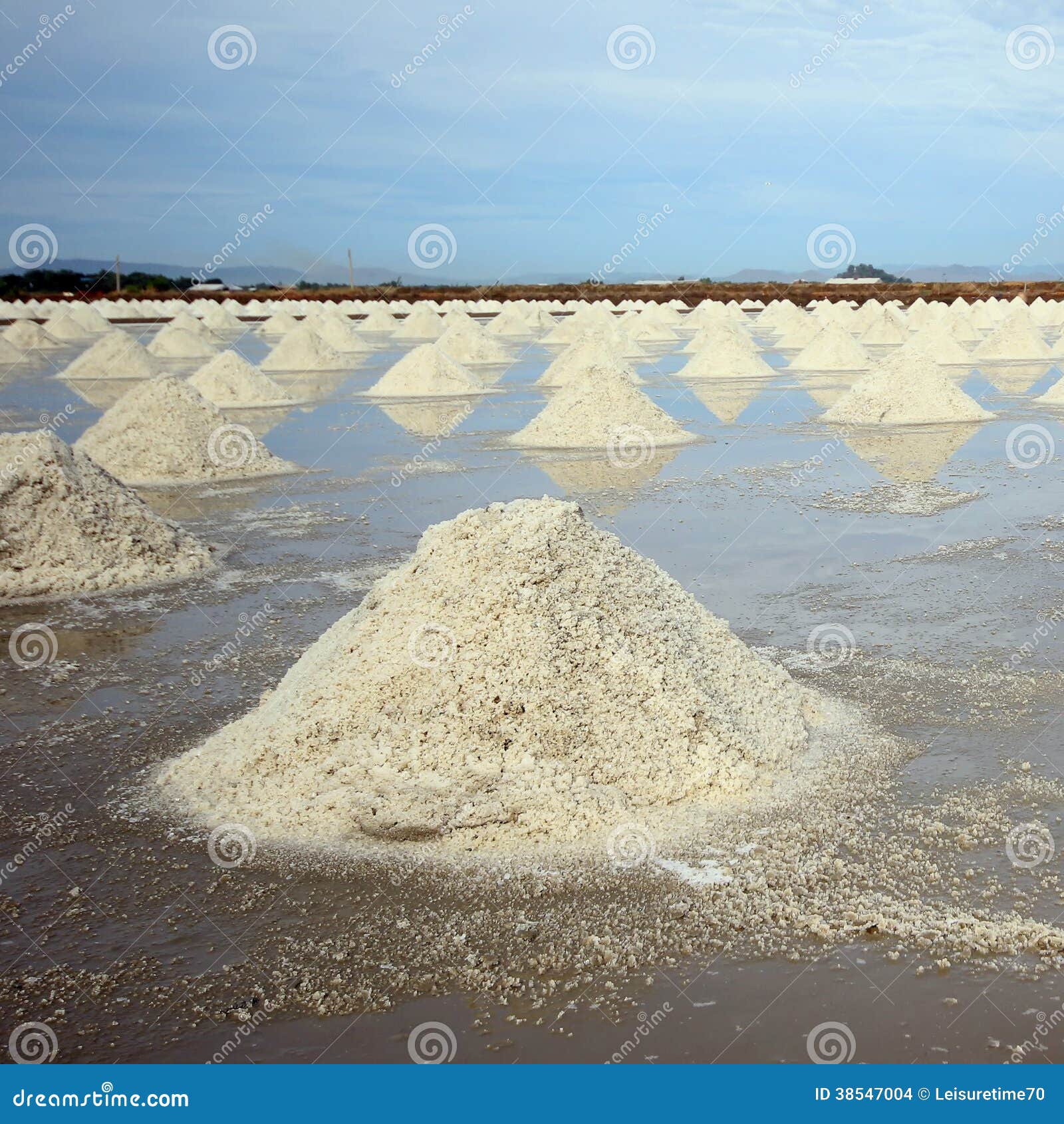 Salt farm stock photo. Image of salt, view, sunrise, dawn - 38547004