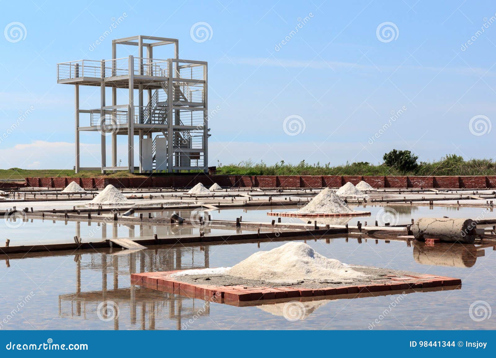 Salt farm in Tainan stock photo. Image of ingredient - 98441344
