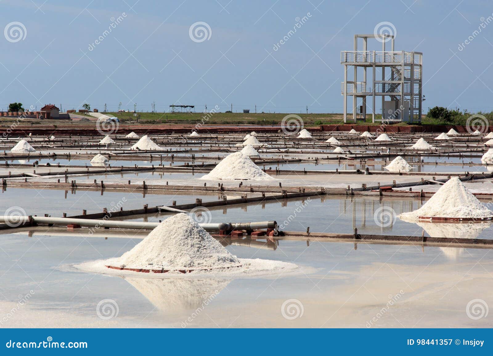 Salt farm in Tainan stock image. Image of nature, scenic - 98441357