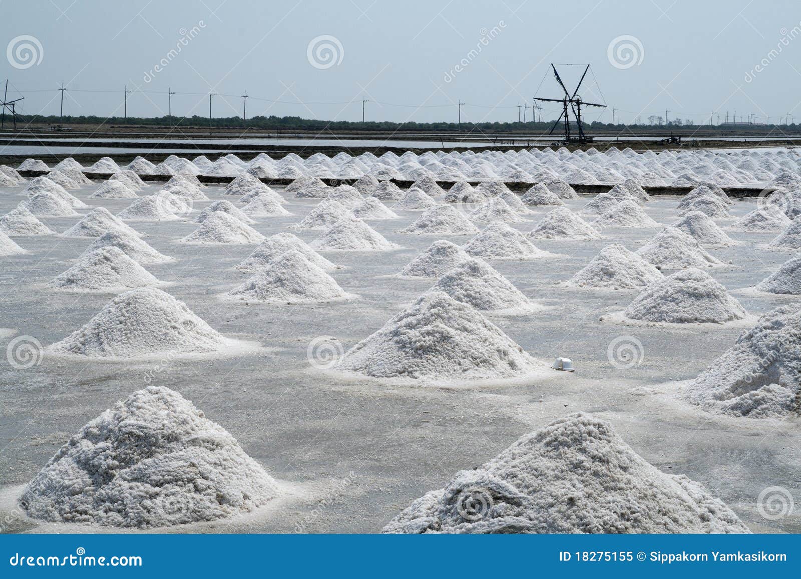 Salt-Field stock image. Image of industry, pans, condensation - 18275155