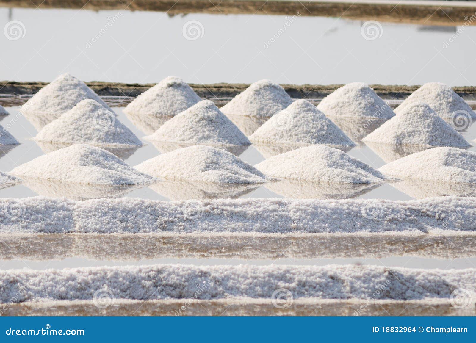 Salt field stock photo. Image of rock, iodine, track - 18832964