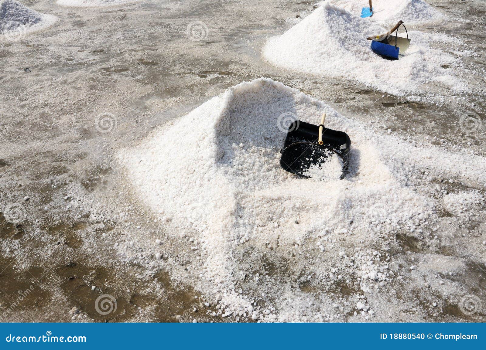 Salt field stock photo. Image of rock, track, industry - 18880540