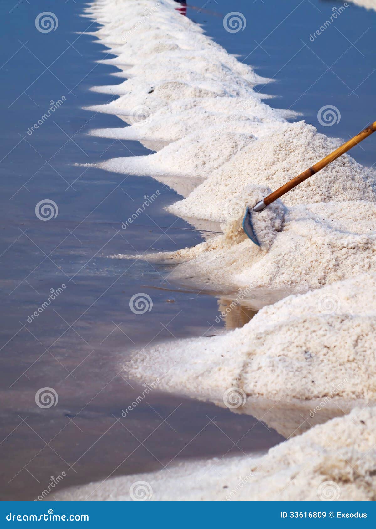 Salt field stock image. Image of area, harvest, culture - 33616809