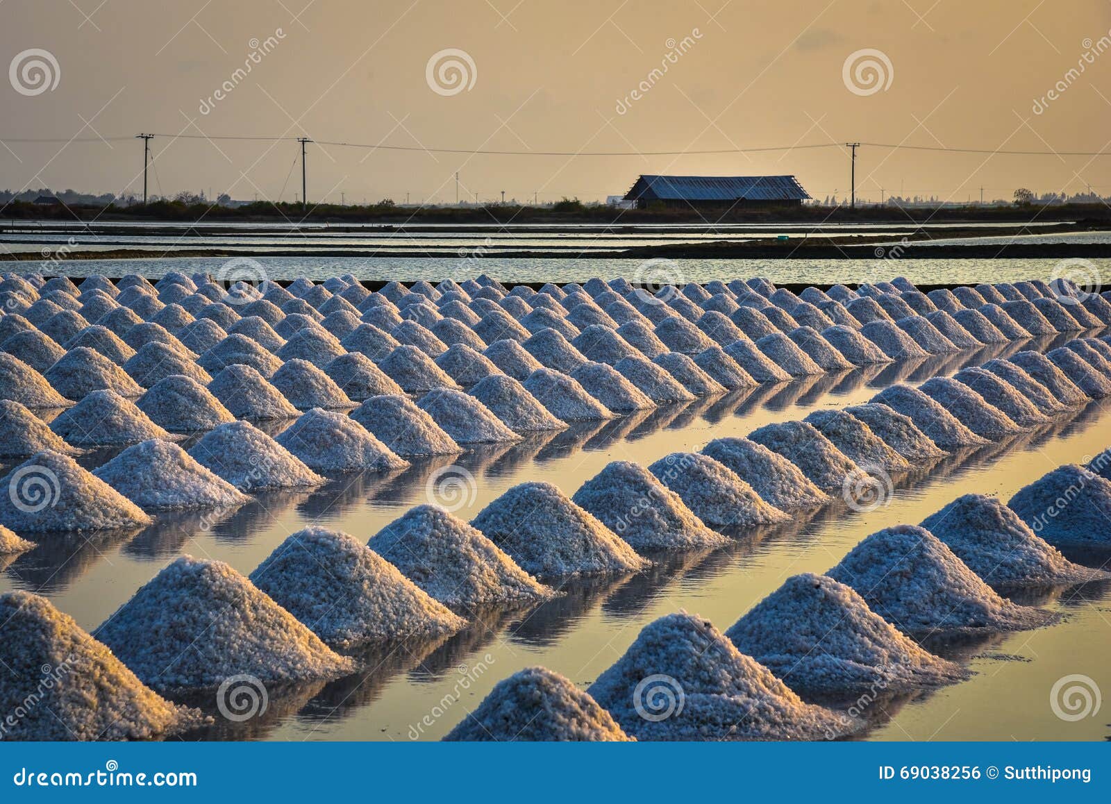 The salt field stock photo. Image of mineral, pile, naklua - 69038256
