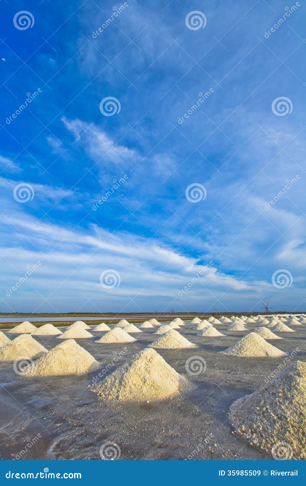Salt fields stock image. Image of morning, asia, field - 35985509