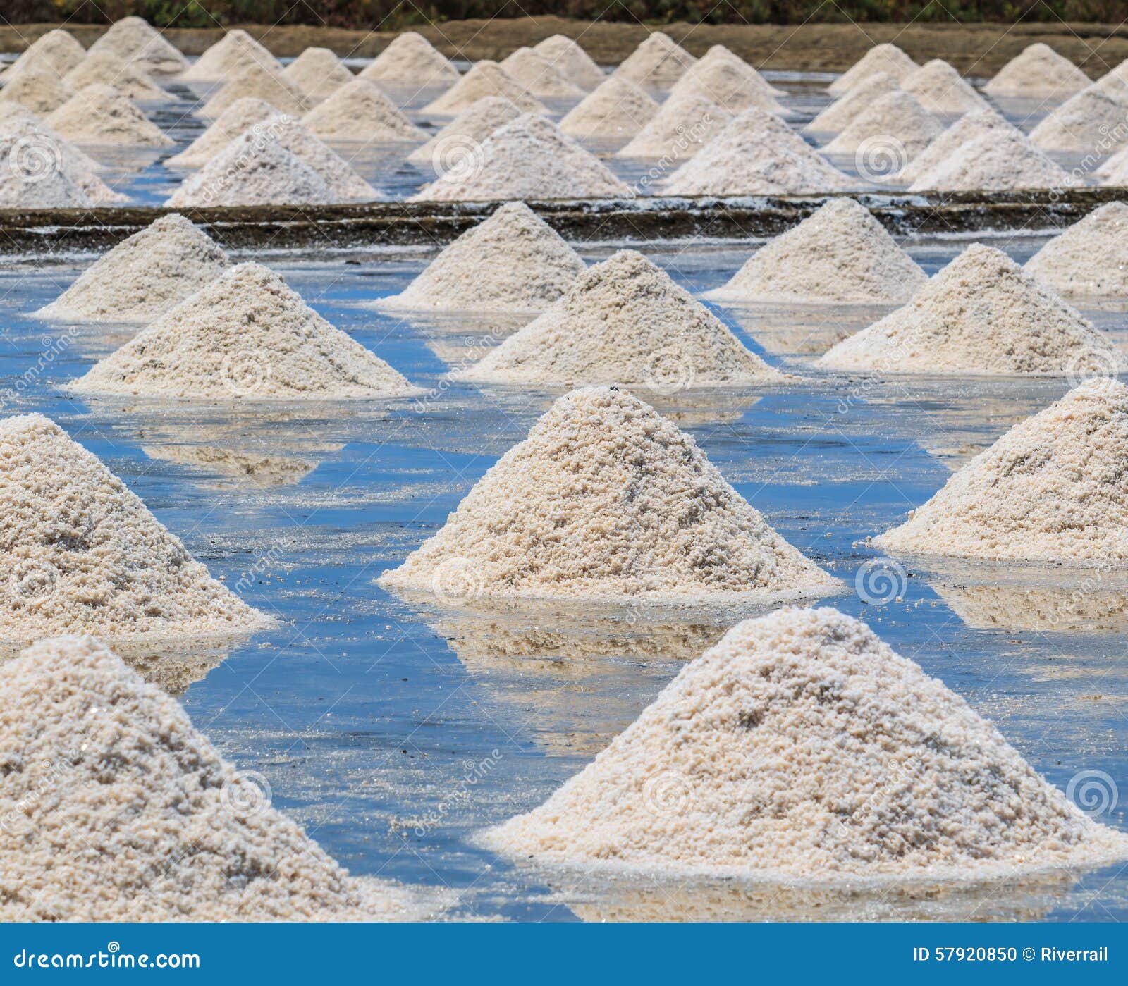 Salt fields stock photo. Image of salty, cloud, asia - 57920850