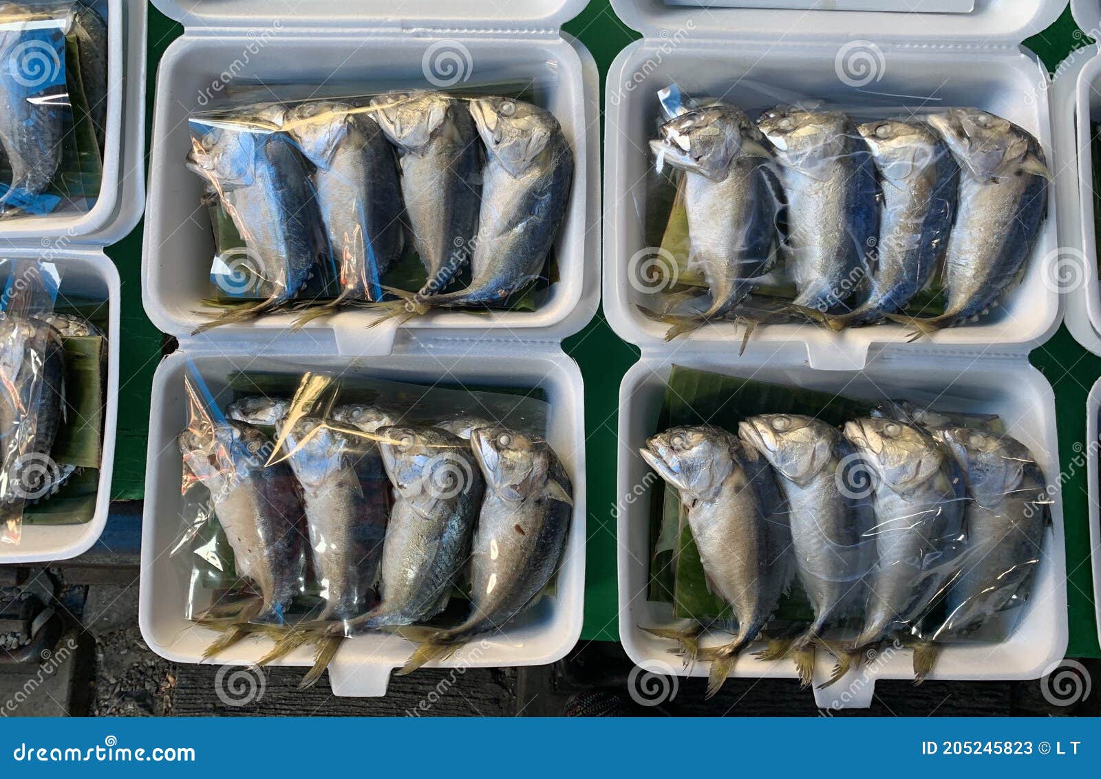 Salt Fish in Thailand Market Stock Image - Image of package, nature ...