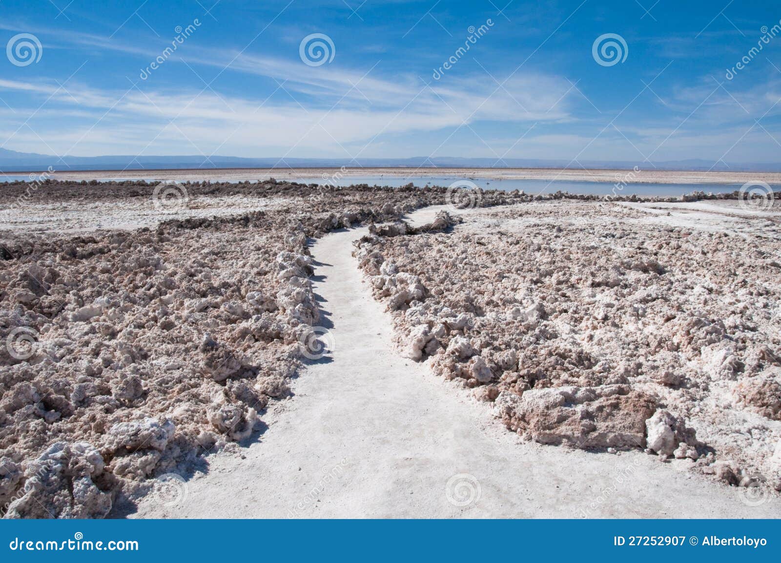Salt Flat of Atacama (Chile) Stock Image - Image of andes, landscape ...