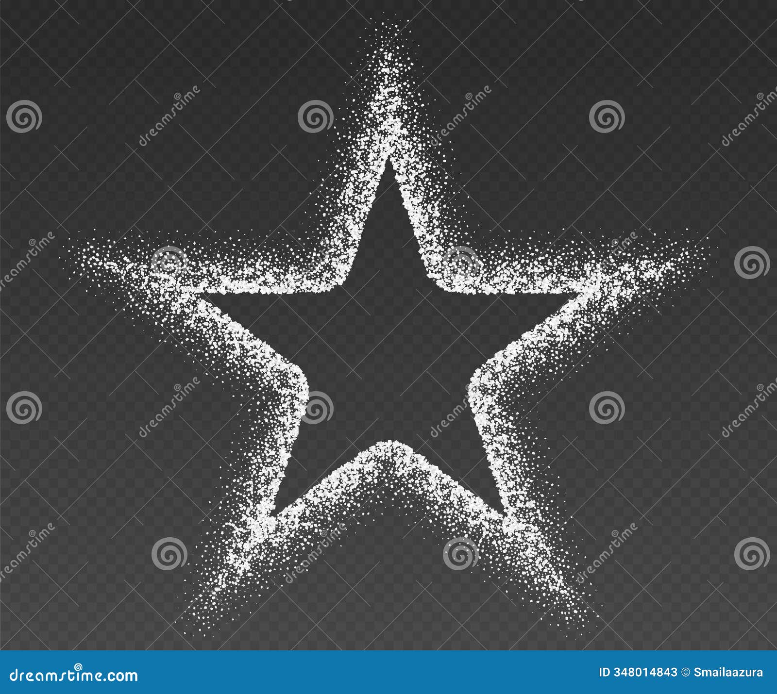 Salt Frame, Sugar Powder Border, Flour Powder in Star Shape. Stock ...