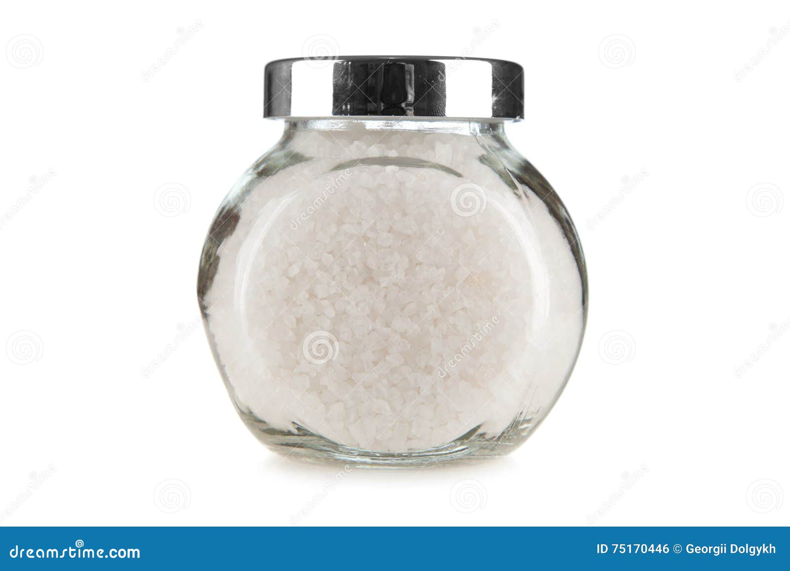 Salt in a glass stock photo. Image of ingredient, seasoning - 75170446