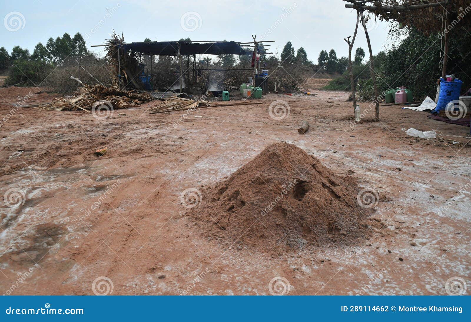 Salt in the Ground Thailand. Stock Photo - Image of asphalt ...