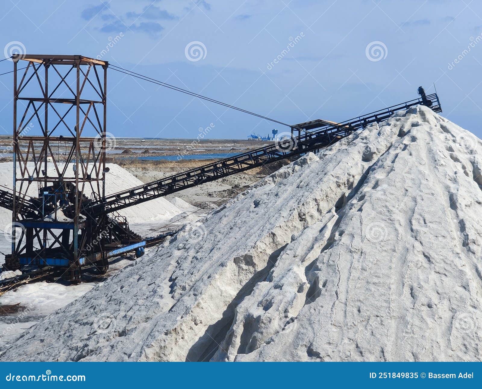 Salt Hills Drying in the Sun Stock Image - Image of egypt, salt: 251849835