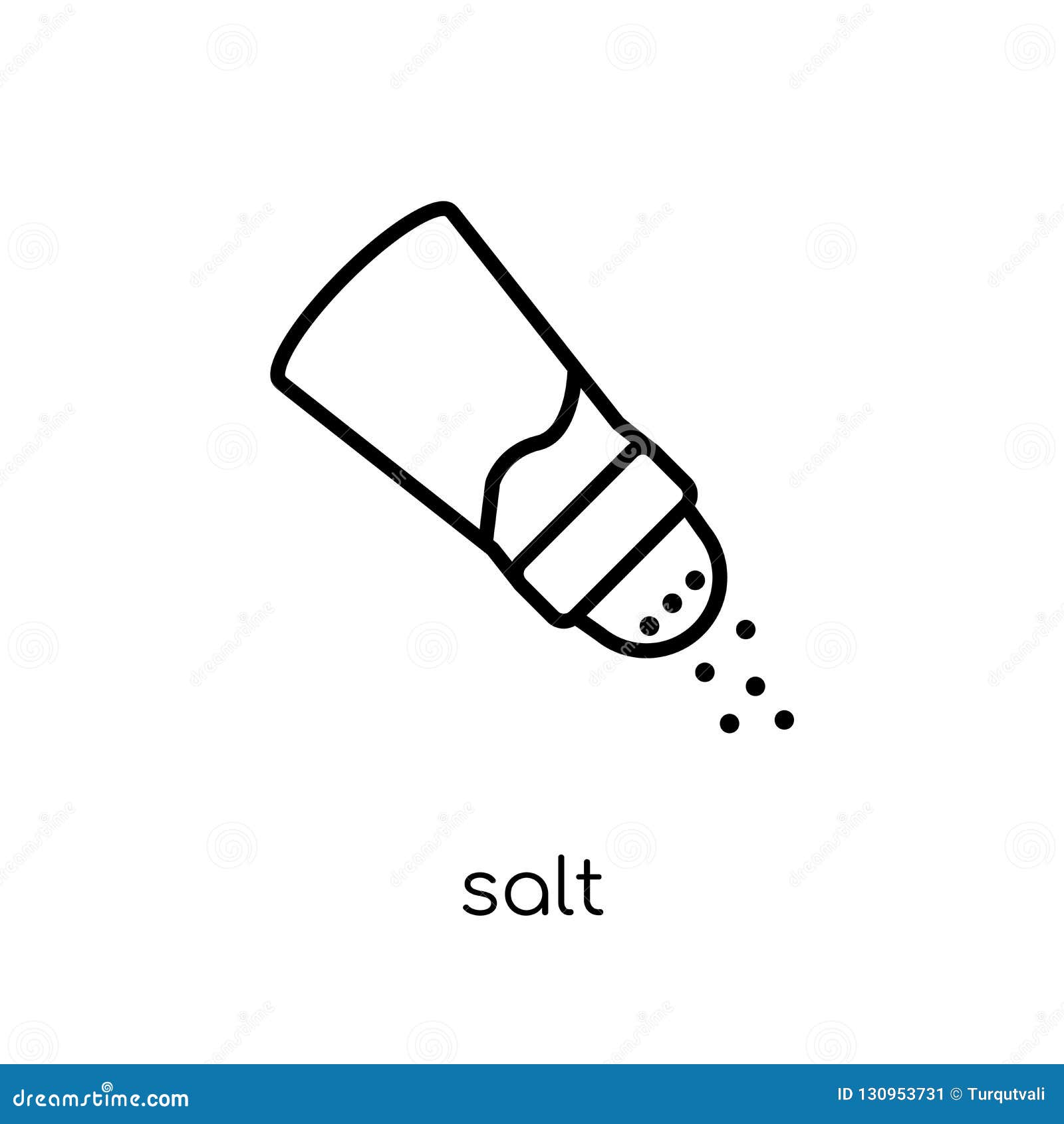 Salt icon from collection. stock vector. Illustration of cooking ...