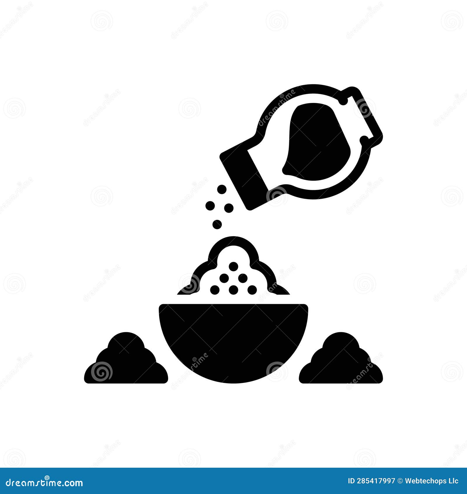 Black Solid Icon for Salt, Saline and Taste Stock Vector - Illustration ...