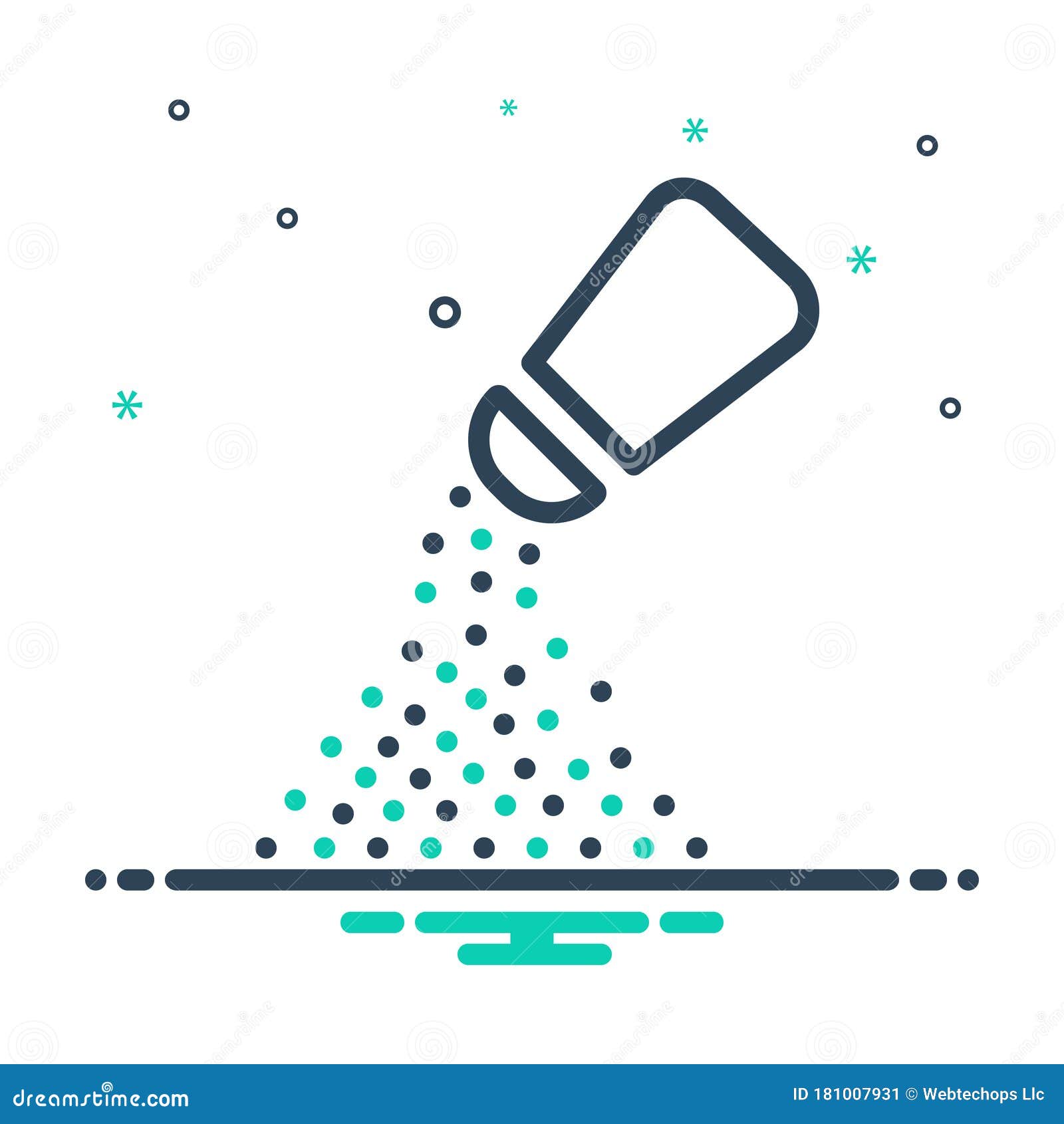 Mix Icon for Salt, Salty and Saline Stock Vector - Illustration of ...
