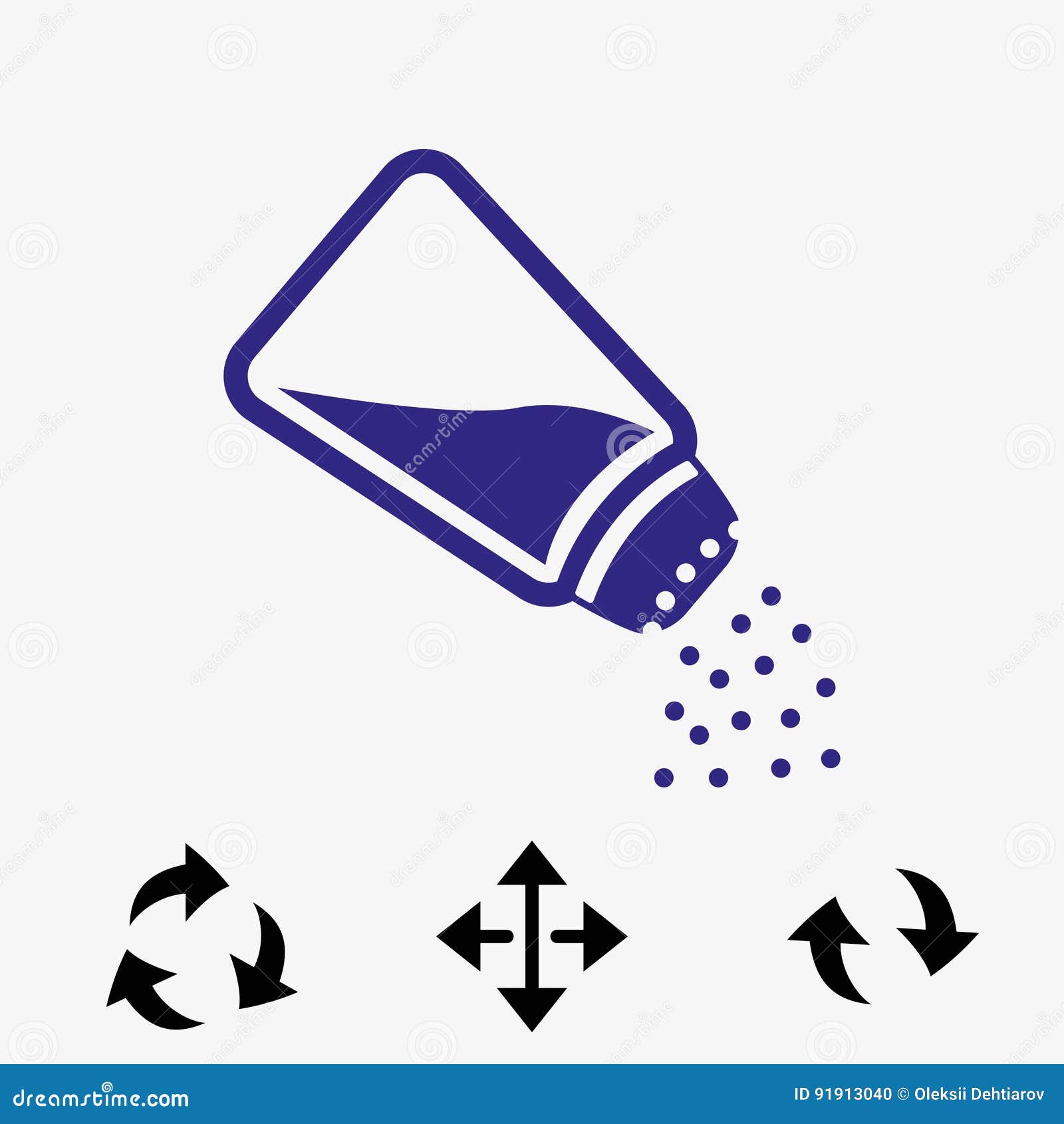 Salt Icon Stock Vector Illustration Flat Design Stock Vector ...