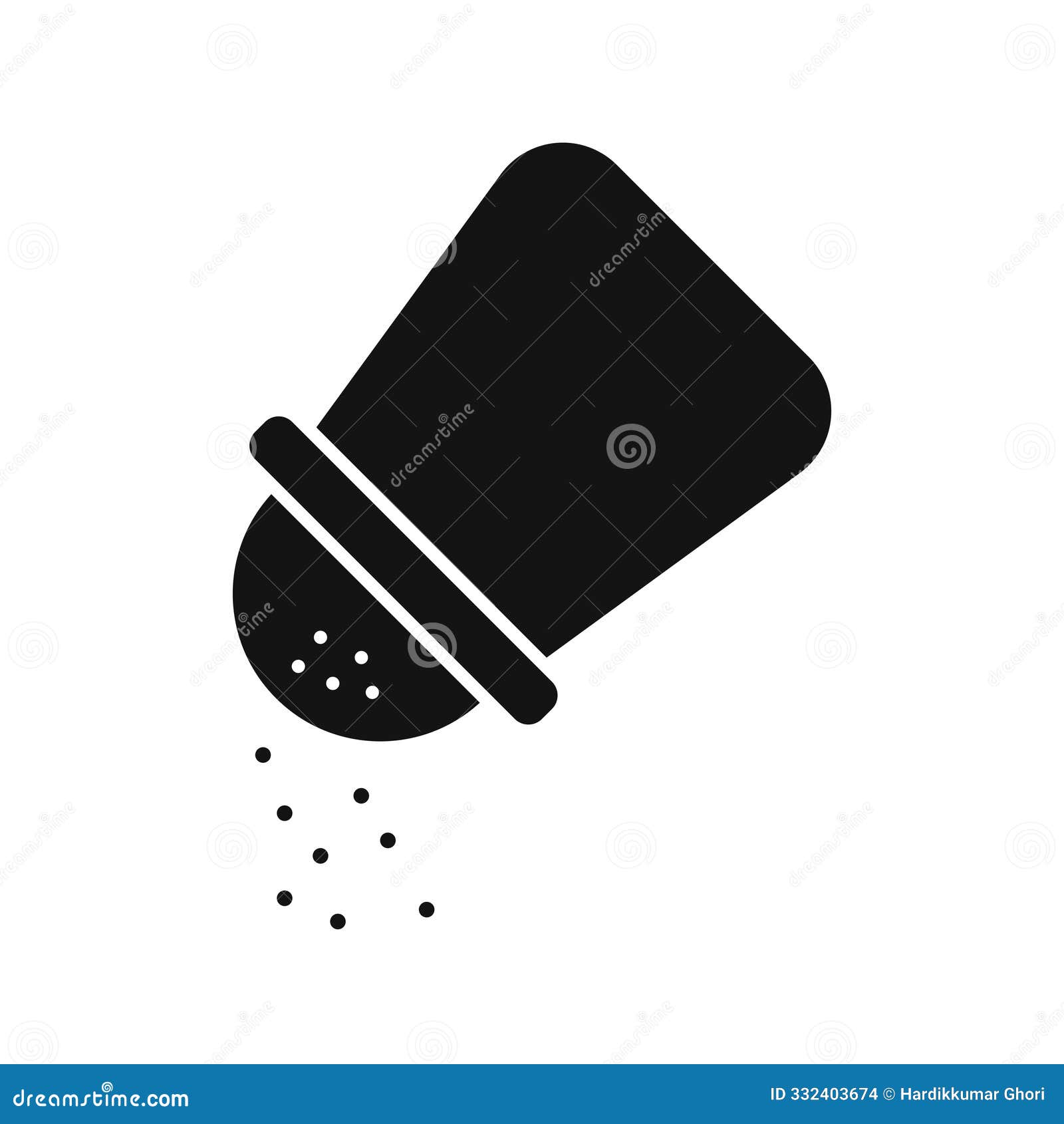 Salt Icon Symbol on White Background Stock Illustration - Illustration ...