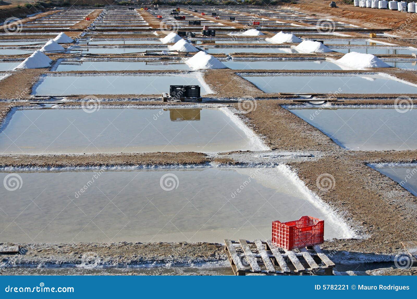 Salt Industry stock image. Image of lake, reflection, gathering - 5782221