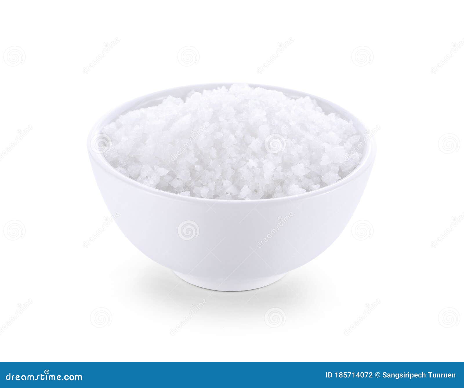 Salt Isolated on White Background Stock Photo - Image of pile, cook ...