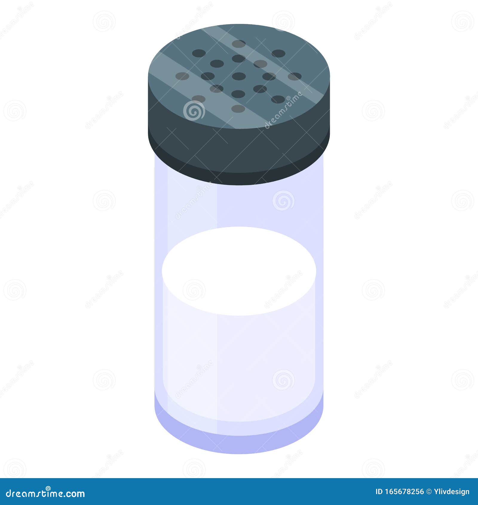 Salt Jar Icon, Isometric Style Stock Vector - Illustration of ...