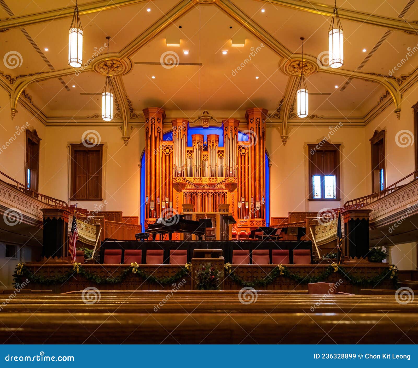 Interior View of the Assembly Hall Editorial Stock Image - Image of ...