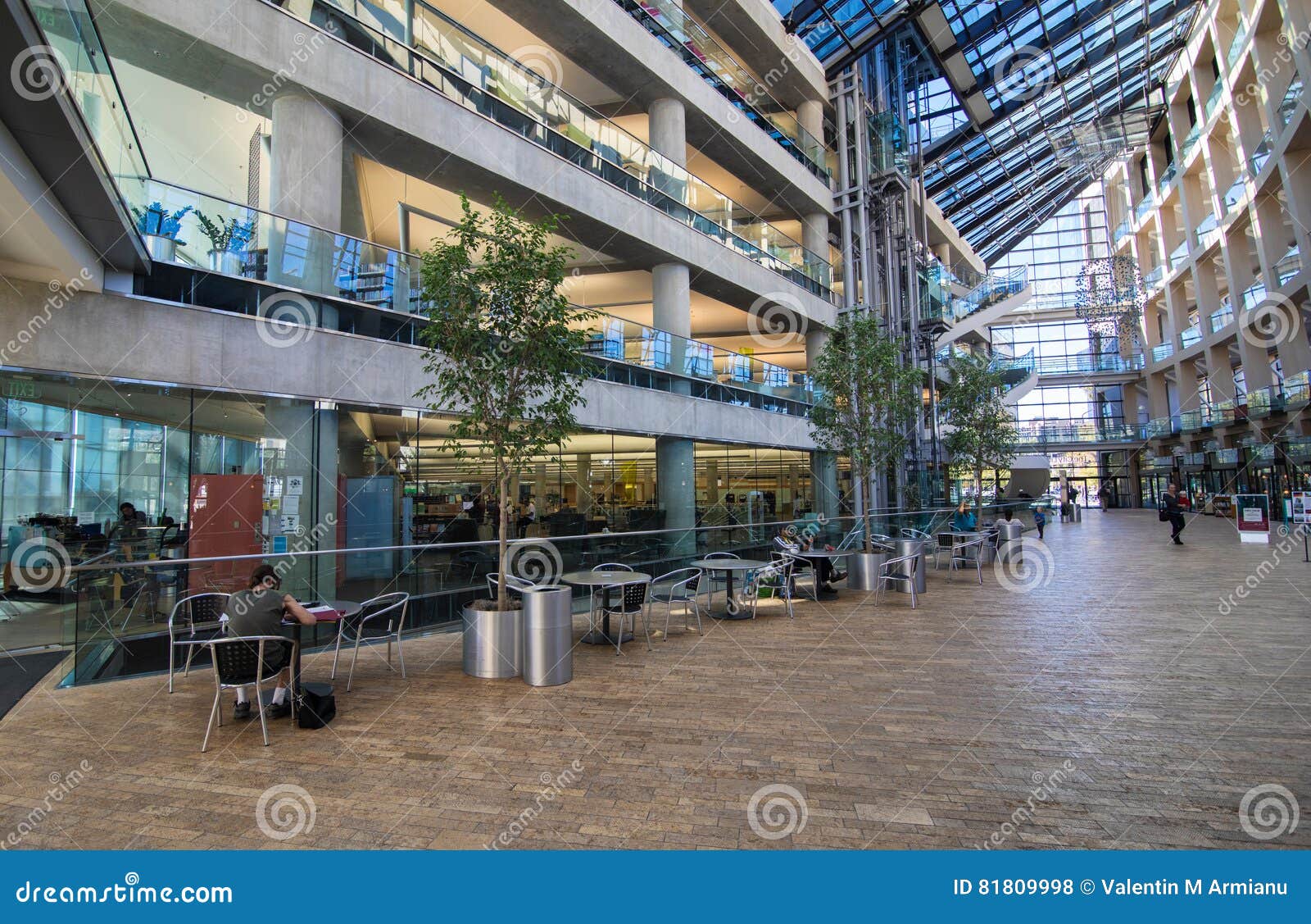 Salt Lake City Public Library Editorial Stock Photo - Image of lobby ...